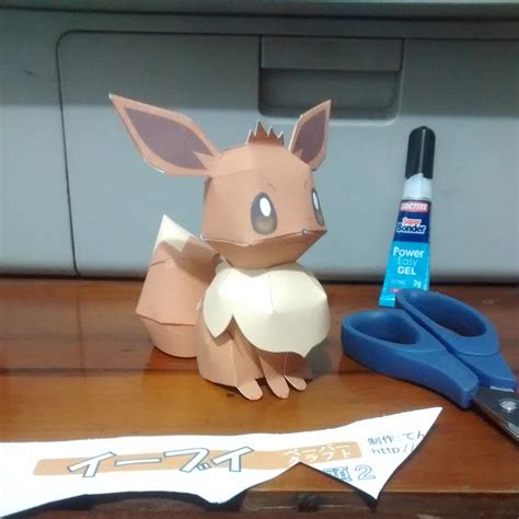 Papercraft Eevee By Denissensei On Deviantart