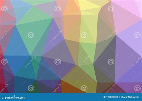 Illustration Of Blue Polygonal Modern Multicolor Background Stock