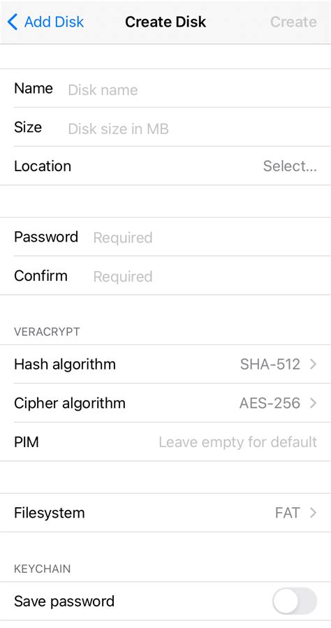 Create Disk Disk Decipher Support