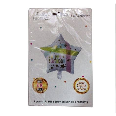 Helium Party 18 Inch Star Foil Balloon Packaging Type Pack At Rs 15
