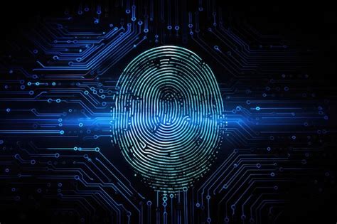 Premium Ai Image Fingerprint Scan Provides Security Access With