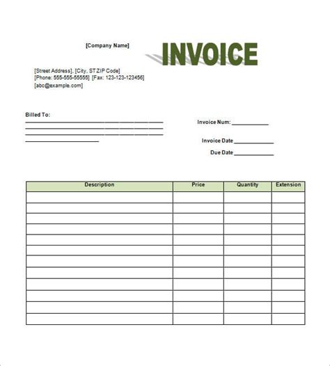 Retail Invoice In Excel Format New Invoice