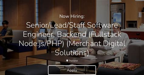 Seniorleadstaff Software Engineer Backend Fullstack Nodejs