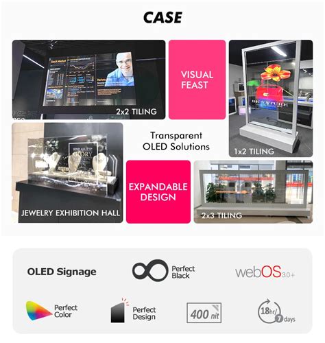 Stand Smart Interactive Transparent Touch Oled Screen Monitor Advertising Digital Signage