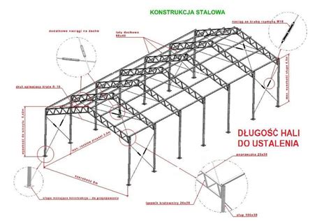 PROJEKT hala stalowa garaż wiata budynek gospodarczy Myślenice OLX pl