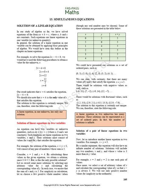 Csec Simultaneous Equations Pdf