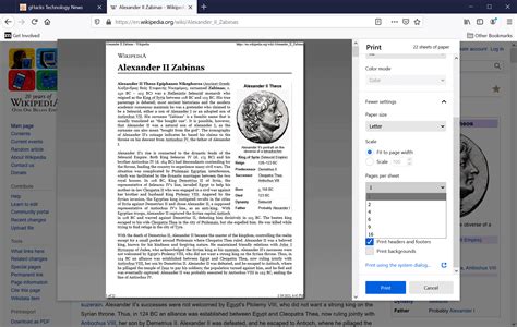 firefox to support the printing of multiple pages per sheet ghacks