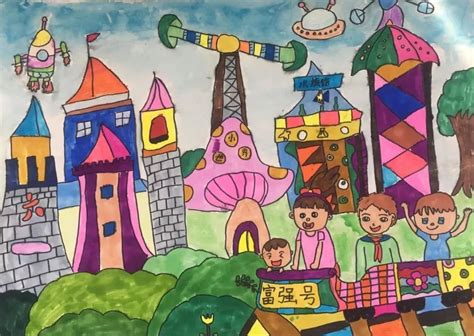 我眼中的二小绘画我眼中的学校图片我心中的学校图画第10页大山谷图库