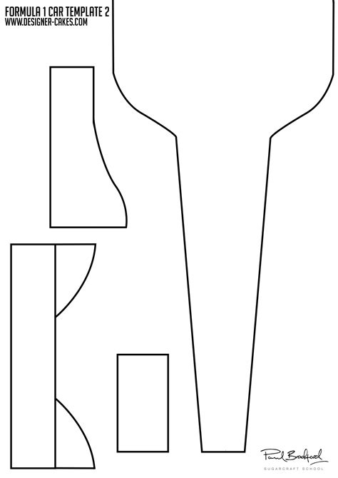 Formula 1 Car Template 2 CakeFlix