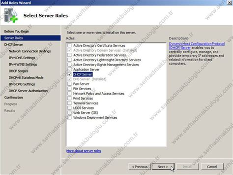 Windows Server 2008 Dhcp Server Yapılandırması Serhad Makbuloglu