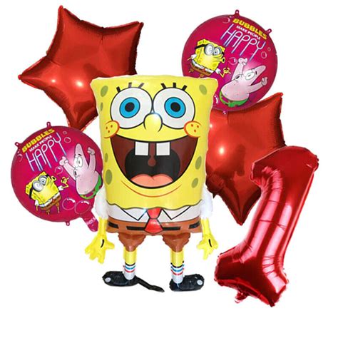 Spongebob Squarepants Birthday Helium Filled Foil Balloon London