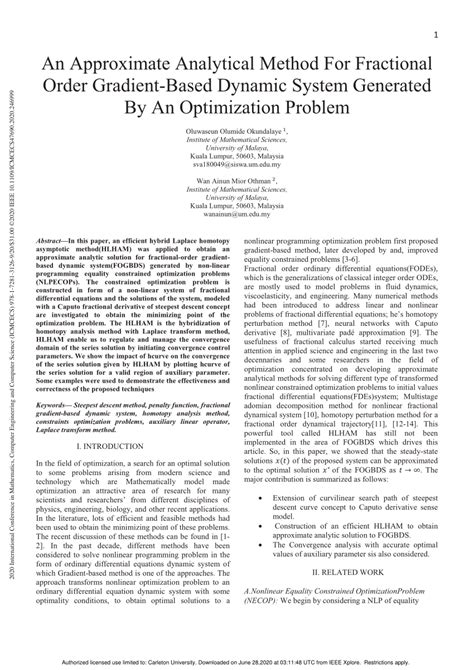 pdf an approximate analytical method for fractional order gradient
