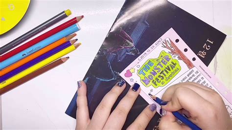 색연필로 다이어리 스케치 채색하기 🤎🎨🖍 Diary Coloring Youtube