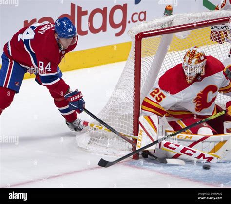 Calgary Flames Goaltender Jacob Markstrom 25 Stops Montreal Canadiens