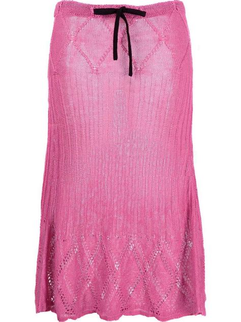 Popular Designer Knitted Midi Cormio Women Skirts Editorialist