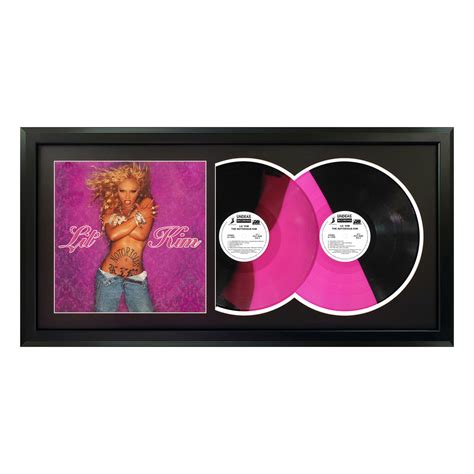 Lil Kim The Notorious Kim Double Record Whiet Mat Framed Rap