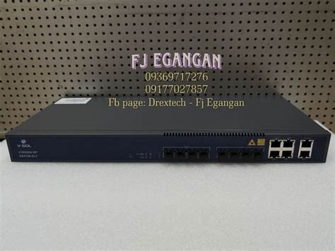 Vsol V1600d4 Dp 2ac Epon Olt 4 Port Epon 4ge Rj45 10ge Sfp Dual Power With 4pcs Sfp Px