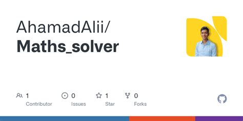 Github Ahamadalii Maths Solver