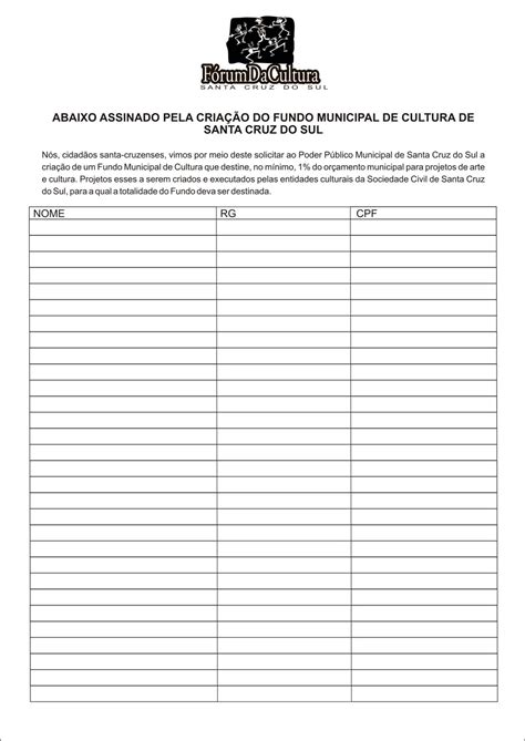 Como Fazer Abaixo Assinado Para Prefeitura