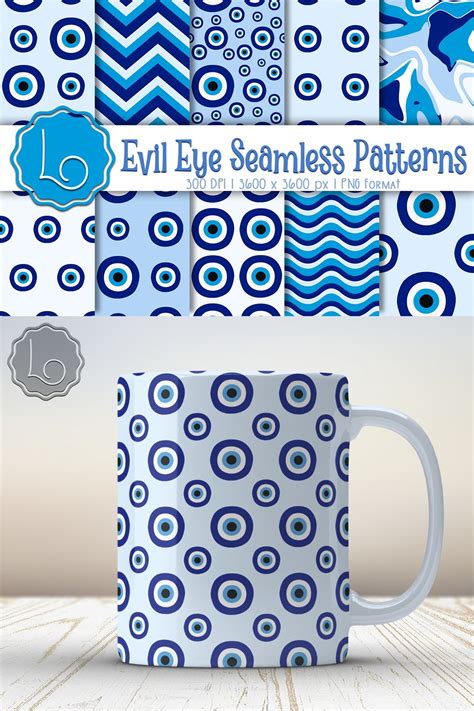 Evil Eye Seamless Patterns