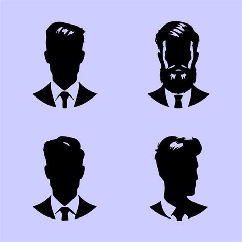 Premium Vector Elegant Hairstyles For Modern Men