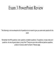 Exam Powerpoint Review Practice Questions For Extra Course Hero