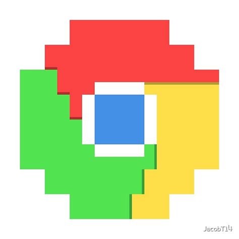 Pixel Chrome Icon Posters By Jacob Thomas Redbubble