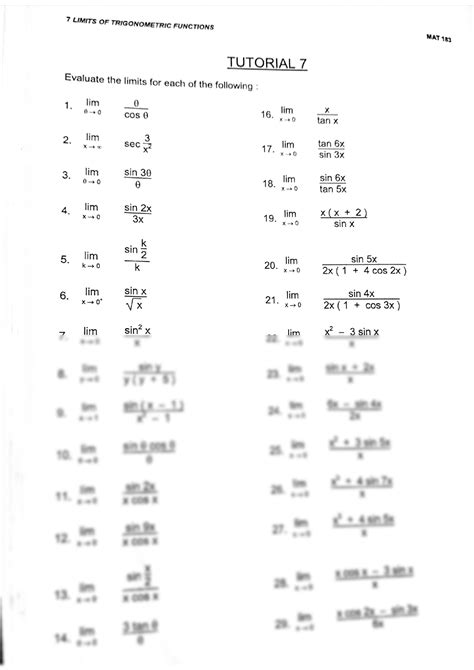 Introduction To Trig Worksheet Trig Worksheet 5 Review