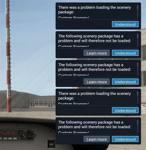 Loading Errors Scenery I Arrangement With Simheaven Xp11