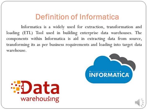 Definition Of Informatica Business Requirements Data Warehouse