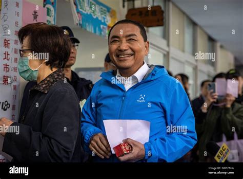 Kmt President Candidate Hou Yu Ih Was Queuing Up To Vote At The Polling