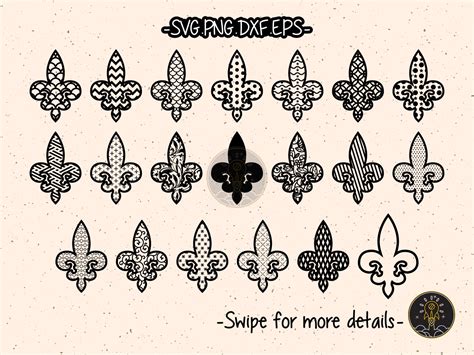 Fleur De Lis SVG Cut File Cricut Clipart Etsy
