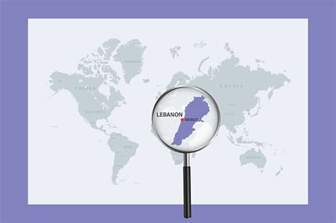 돋보기가있는 정치 세계지도에 레바논의지도 검사 보기에 대한 스톡 벡터 아트 및 기타 이미지 검사 보기 검색 과학 Istock