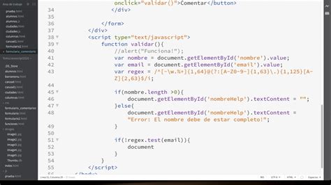Video 31 Validación de Formulario con JavaScript YouTube