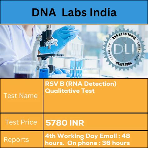 Rsv B Rna Detection Qualitative Test Cost 5780 Inr In India