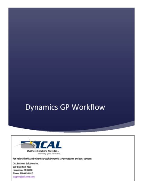 How To Dynamics Gp Workflow Setup Pdf Pdf Email Address Active