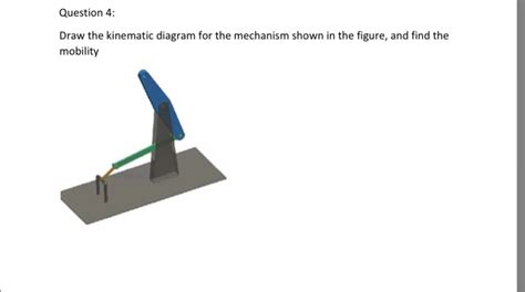 Solved Draw The Kinematic Diagram For The Mechanism Shown In Chegg Com