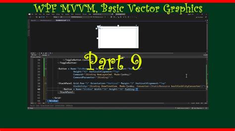 Wpf With Vector Graphics The Mainwindow Using Mvvm Part9 Youtube