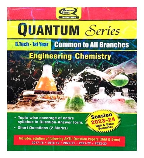 Quantum Series Engineering Chemistry 2024 Aktu Btech 1st Year