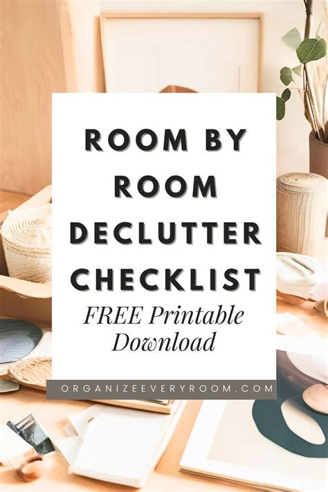 Decluttering Checklist Your Room By Room Guide