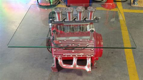 V8 Engine Table Glass Tabletop Flathead Z20 Kissimmee 2017
