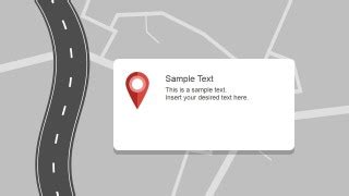 Curved Road Map Concept For PowerPoint SlideModel