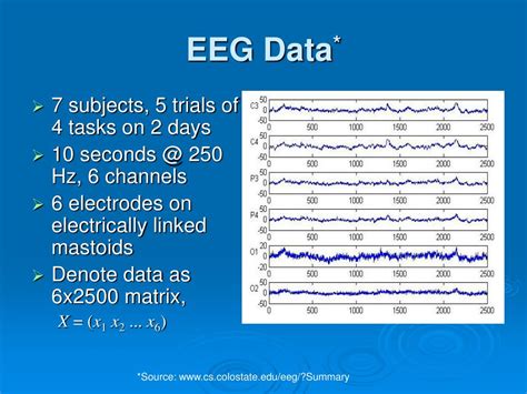 ppt eeg classification using maximum noise fractions and spectral