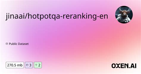 Jinaaihotpotqa Reranking En Datasets At Oxenai