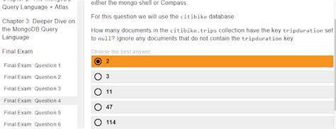 M001 Mongodb Basics Qanda Quiz Labs And Final Exam