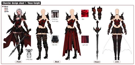Artstation Rose Knight Jang Tae Hwan Warrior Girl Warrior Woman