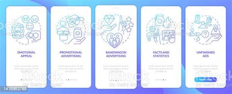 Jenis Strategi Periklanan Biru Gradien Onboarding Layar Aplikasi
