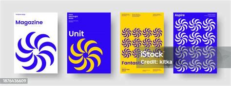 Tata Letak Spanduk Geometris Desain Poster Modern Template Brosur