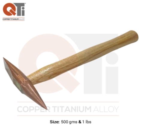 Pahwa Copper Titanium QTi Non Sparking Non Magnetic Chipping Hammer