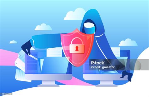 Hacker Mencuri Data Rahasia Pribadi Pria Anonim Menyerang Komputer